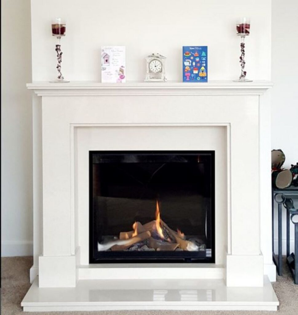 White Fireplace Surround YITAHOME Electric Fireplace, White Electric